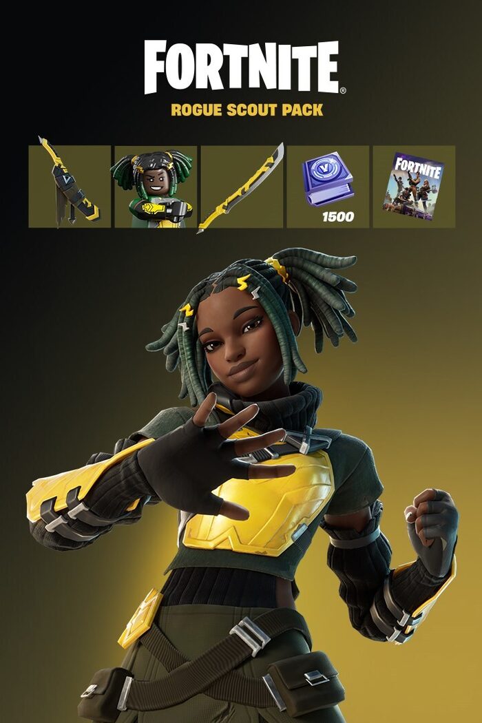 Buy Fortnite - Rogue Scout Pack + 1,500 V-Bucks Challenge Xbox key ...