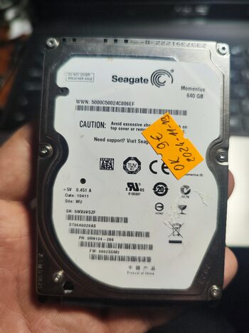 Comprar 640GB HDD 2,5" 5400RPM