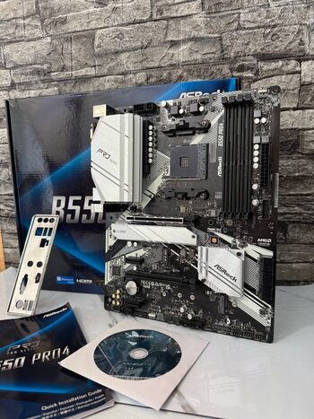 Pirkti ASRock B550 Pro4 AMD B550 ATX DDR4 AM4 2 x PCI-E x16 Slots ...