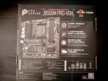 Pirkti MSI B550M PRO-VDH WIFI AMD B550 Micro ATX DDR4 AM4 1 x PCI-E x16 ...