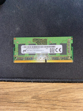 Pirkti MICRON 4GB DDR4 3200MHz PC4-25600 1.2V 1R x 16 SODIMM Laptop RAM Memory Module ...