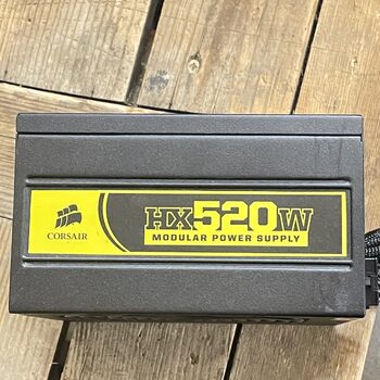 Pirkti CORSAIR HX520W 520W Semi modular Gpu pcie 2x8 pin PSU Maitinimo ...