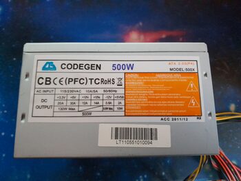 Pirkti Codegen 500Watt ATX PSU