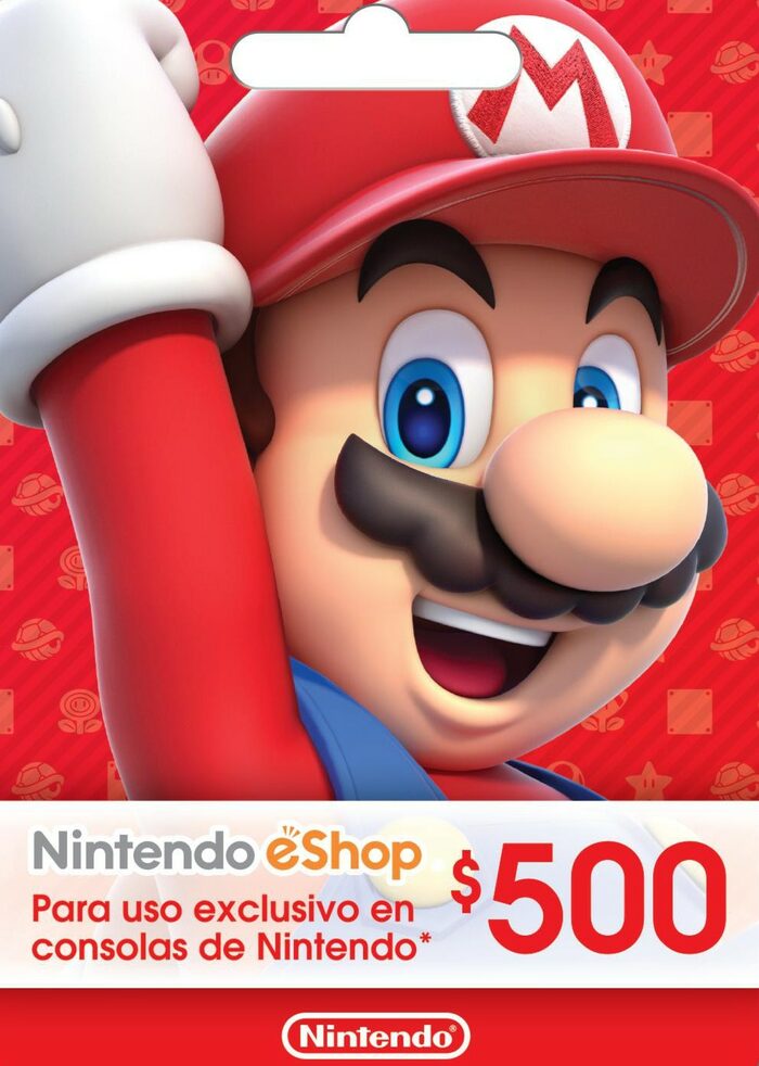 Compra la tarjeta de regalo Nintendo eShop Card 500 MXN barata