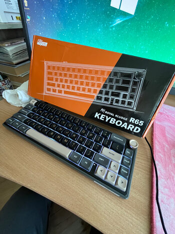 Pirkti Royal Kludge R65 brown switch + O ring mod klaviatūra