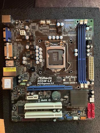 Pirkti ASRock H55M-LE Intel H55 Micro ATX DDR3 LGA1156 1 x PCI-E x16 Slots Motherboard