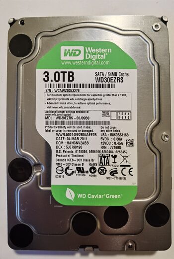 Comprar Western Digital Caviar Green 3 TB HDD Storage