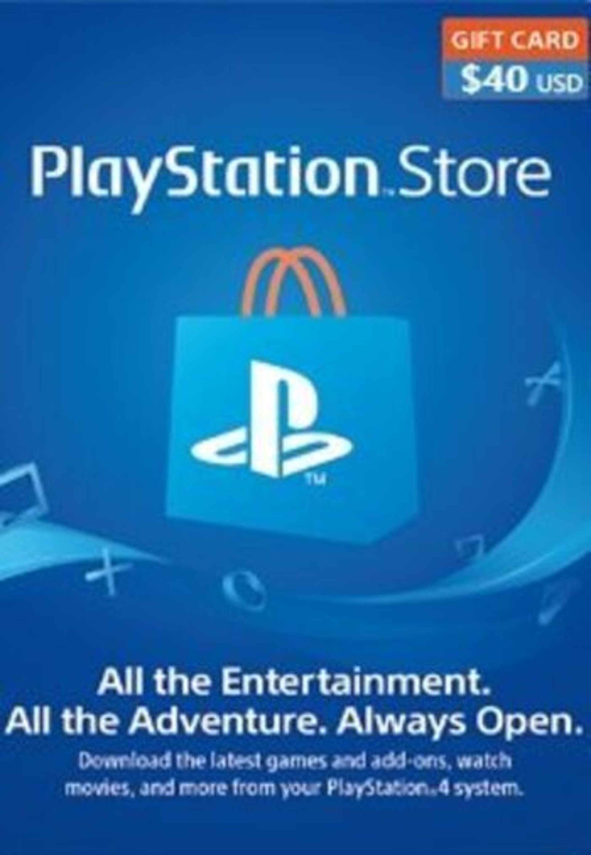 Ps4 gift card 40 store