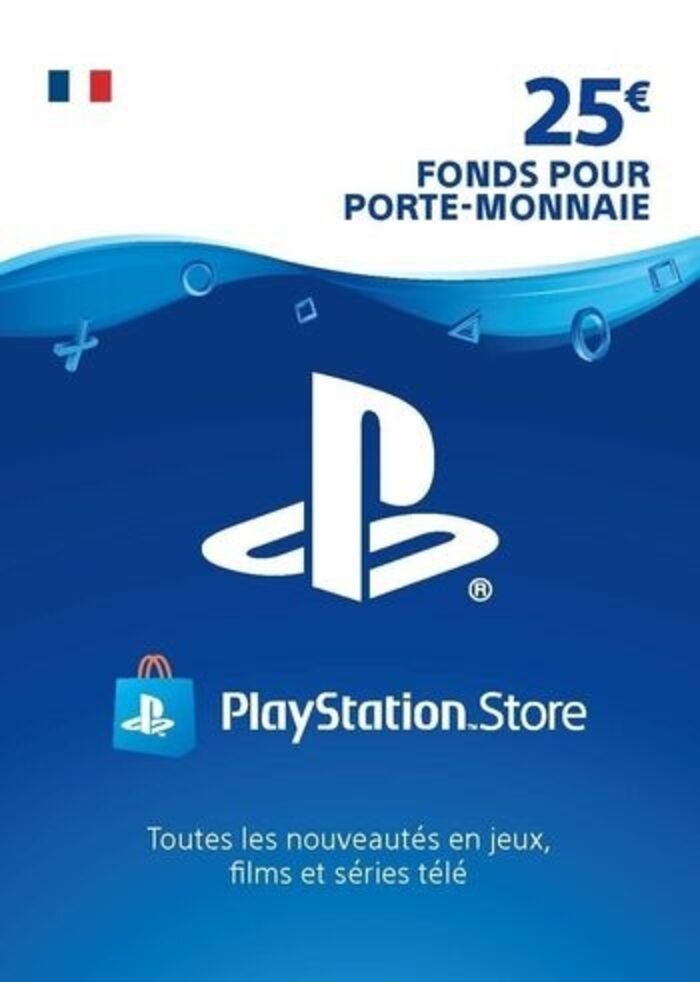 PSN Gift Card 25 EUR (FR) | Buy 25 PSN card cheaper!