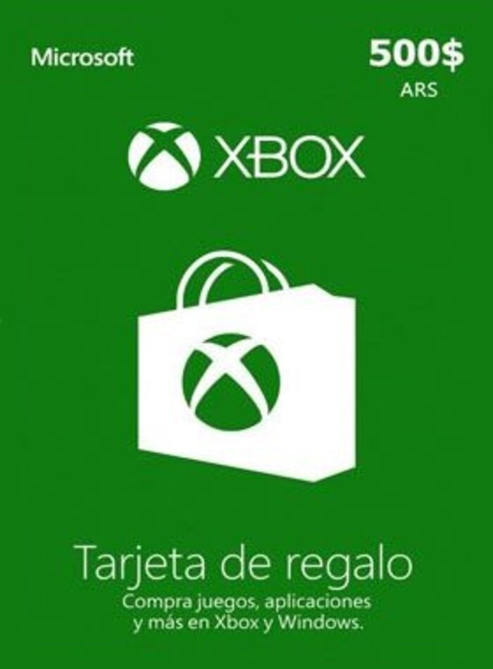 Xbox Gift Card 500 ARS AR Buy cheaper Xbox card