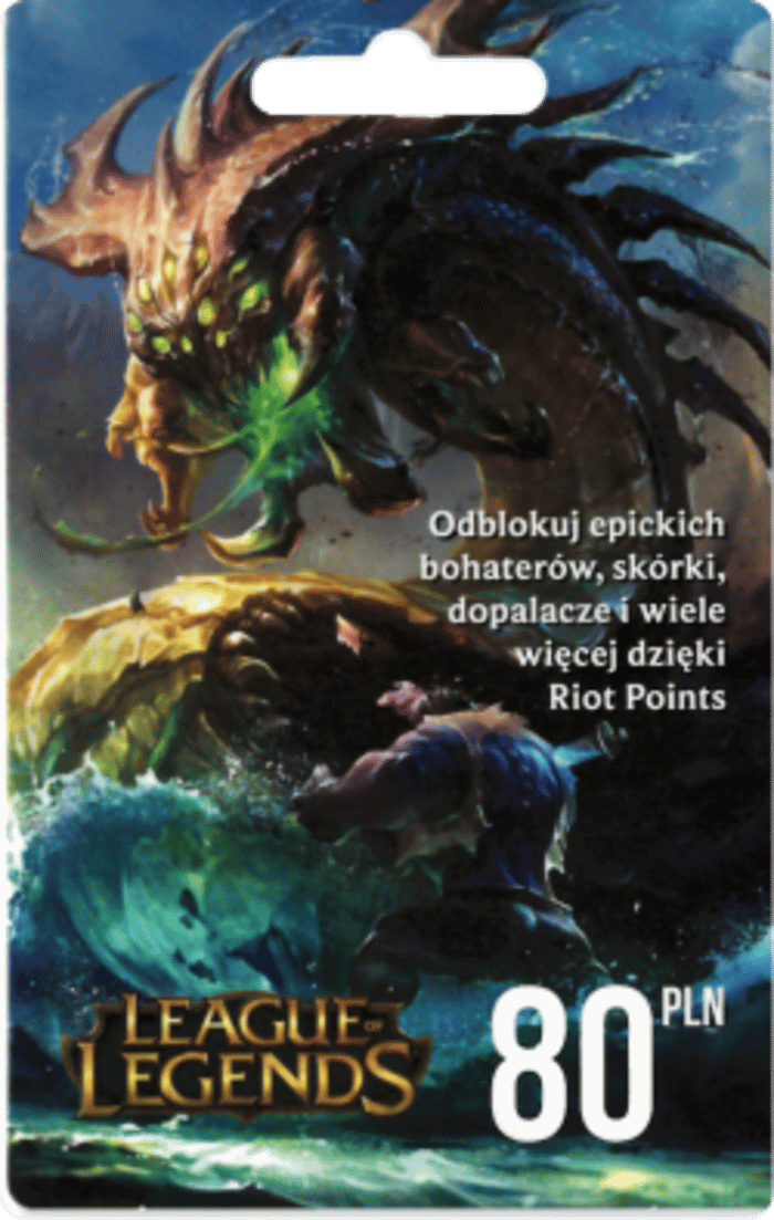 LoL Gift Card 80zł - Riot Points / Valorant Points!