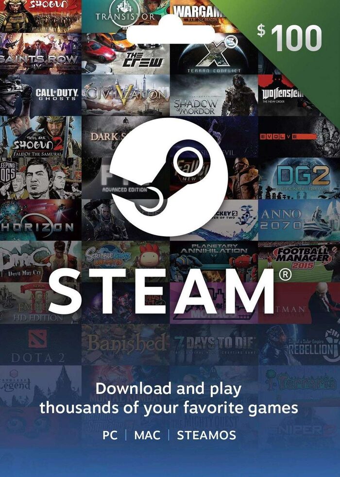 Buy Steam Gift Cards | Cheap Steam Codes