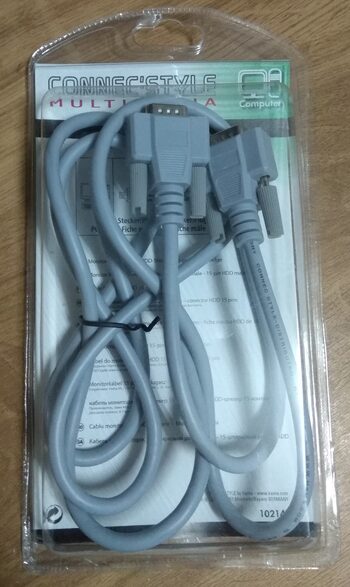 Comprar Cable VGA-VGA largo (macho-macho) 1,8m gris | ENEBA