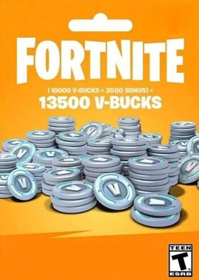 Fortnite 13500 V-Bucks gift card Epic Games key cheap