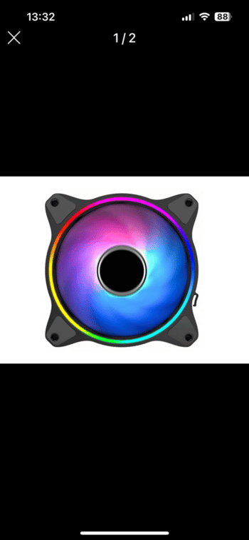 Comprar Ausen ARGB case fan Black 120mm