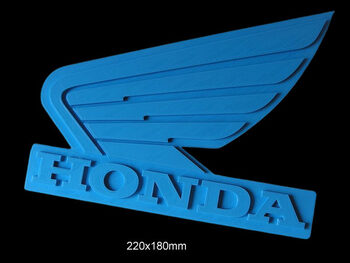 Acheter Honda escudo moto impreso en relieve 3D