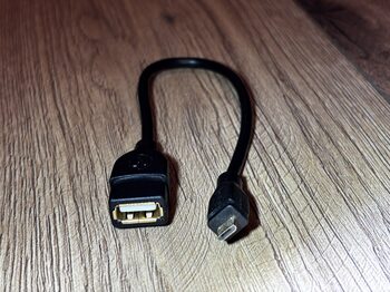 Comprar Laidas USB 2.0 B female, Micro USB A male, 24 cm, juodas