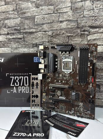 Pirkti MSI Z370-A PRO Intel Z370 ATX DDR4 LGA1151 2 x PCI-E x16 Slots ...