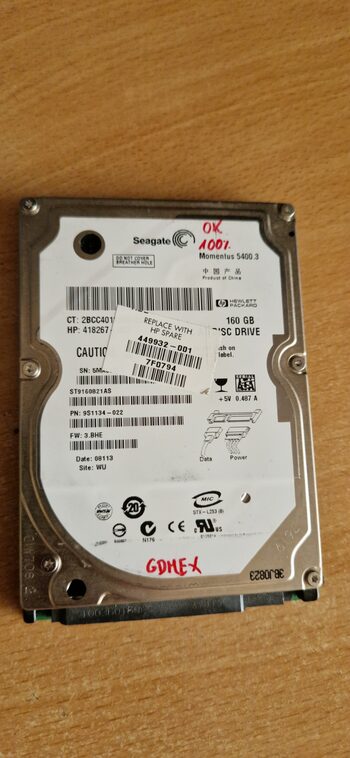 Comprar Seagate 160GB. ST9160821AS