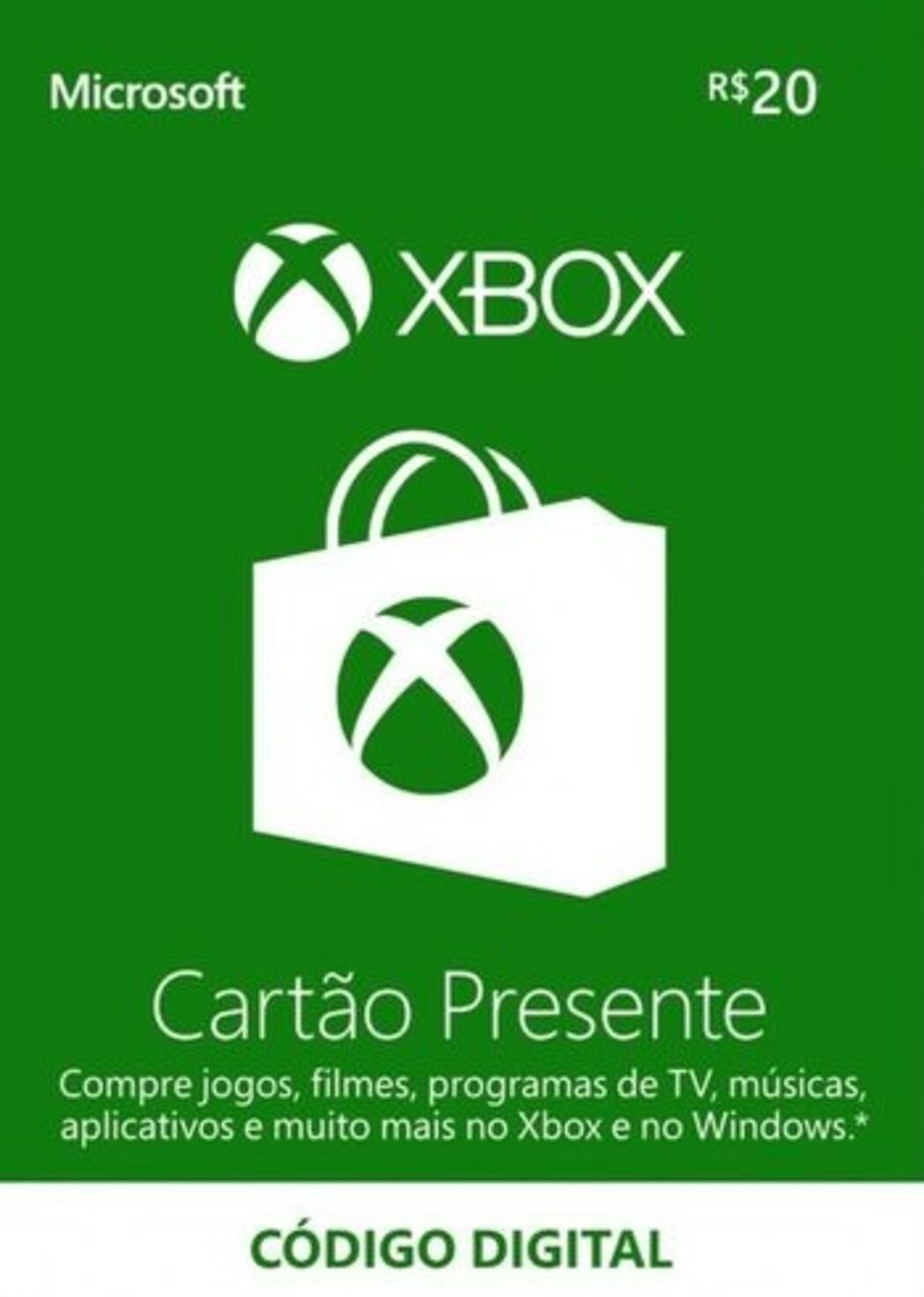 Xbox Gift Card 20 BRL BR Buy cheaper Xbox code