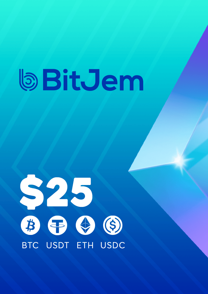 BitJem Gift Cards – Buy Bitcoin, ETH, USDC, and USDT Cards
