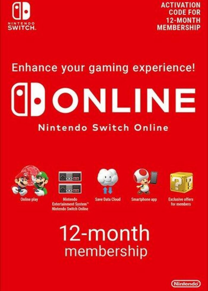 Buy Nintendo Switch Online - Family Membership 12 Months Subscription ...