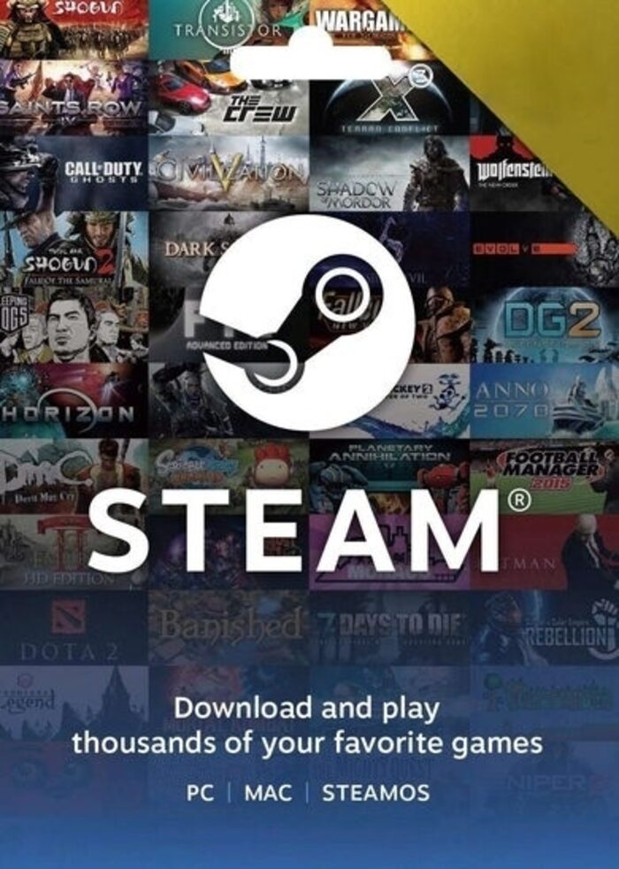 Buy Steam Gift Cards | Cheap Steam Codes