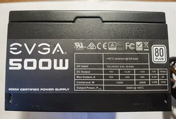 Pirkti EVGA ATX 500 W PSU-80 PLUS,2x8 GPU jungtis | ENEBA
