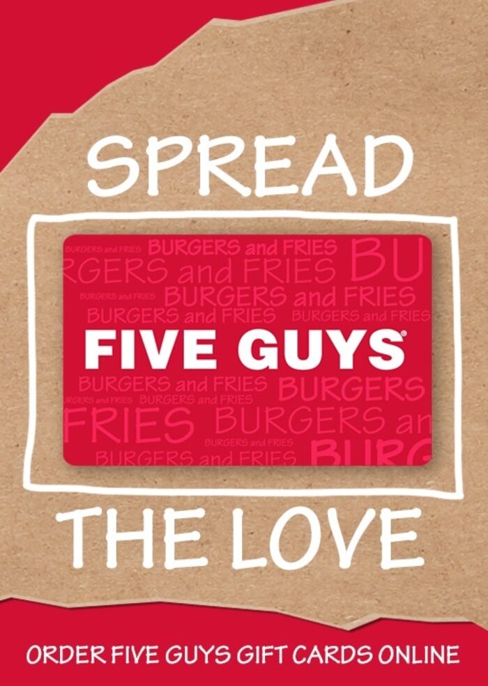 Buy Five Guys 15 GBP gift card at a cheaper price
